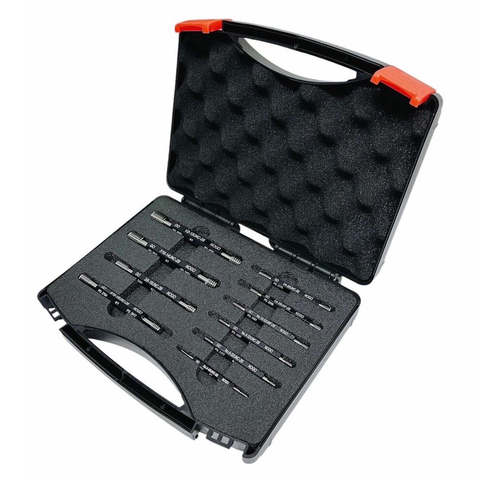 10 PC Thread Gauge Set Double End Go & No Go Class Plug W/ Certificate ...