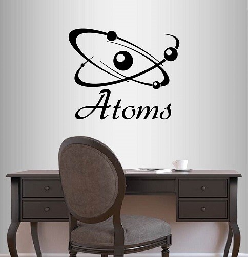Vinyl Decal Atoms Molecules Chemistry Science School Class Room Art ...