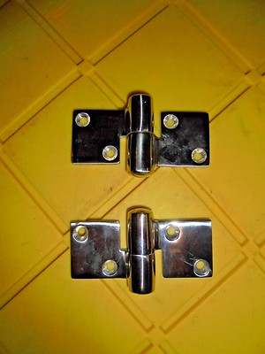 NEW LEFT AND RIGHT HAND STAINLESS STEEL - Pull Apart Hinge | eBay