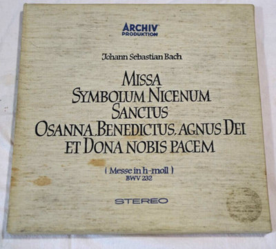 Bach - Missa Symbolum Nicenum / Richter / Stader / Archiv 1961 STEREO ...
