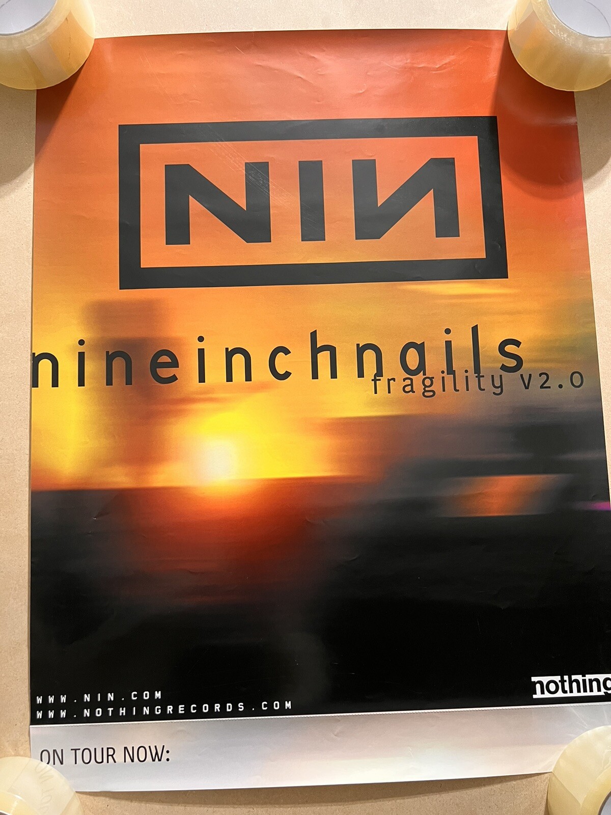Nine Inch Nails Poster fragility v2.0 NIN 24” X 18” original nothing ...