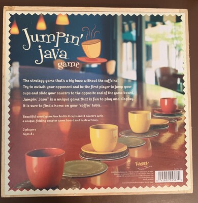 Jumpin Java Game The strategy game with a buzz! Coffee Lovers Wood Box Fundex | eBay