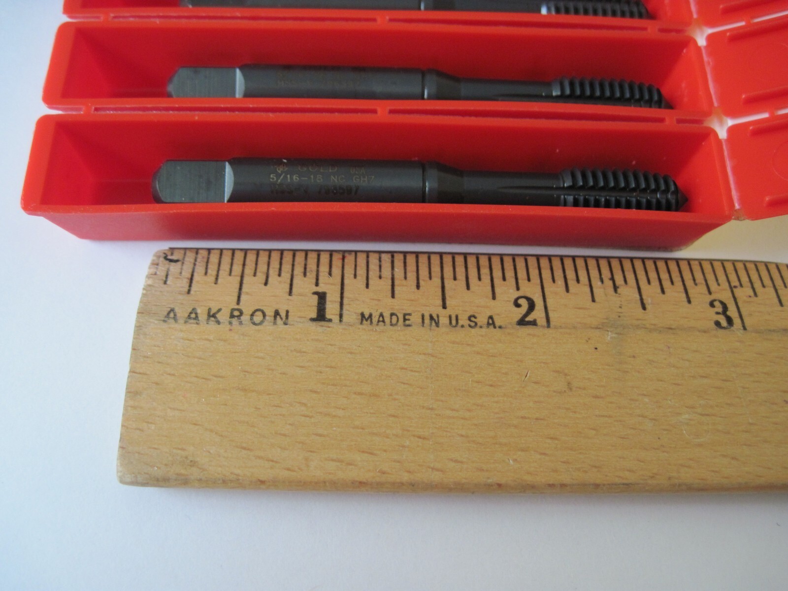 (Qty 2) Brubaker 5/16-18 NC Thread Forming Plug Taps H7 HSS-V Oxide ...