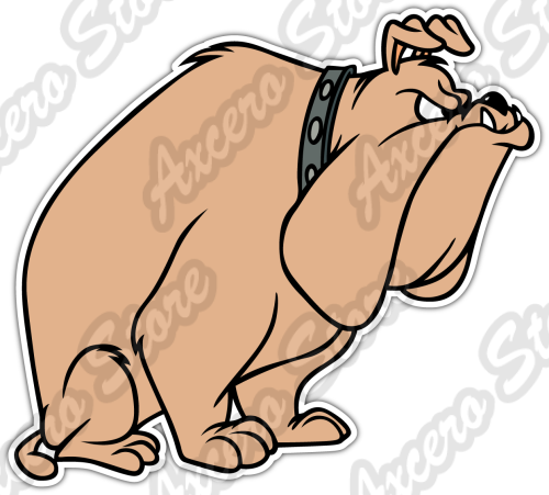 Hector the Bulldog Dog Sylvester Cat Car Bumper Vinyl Sticker Decal 4.6 ...
