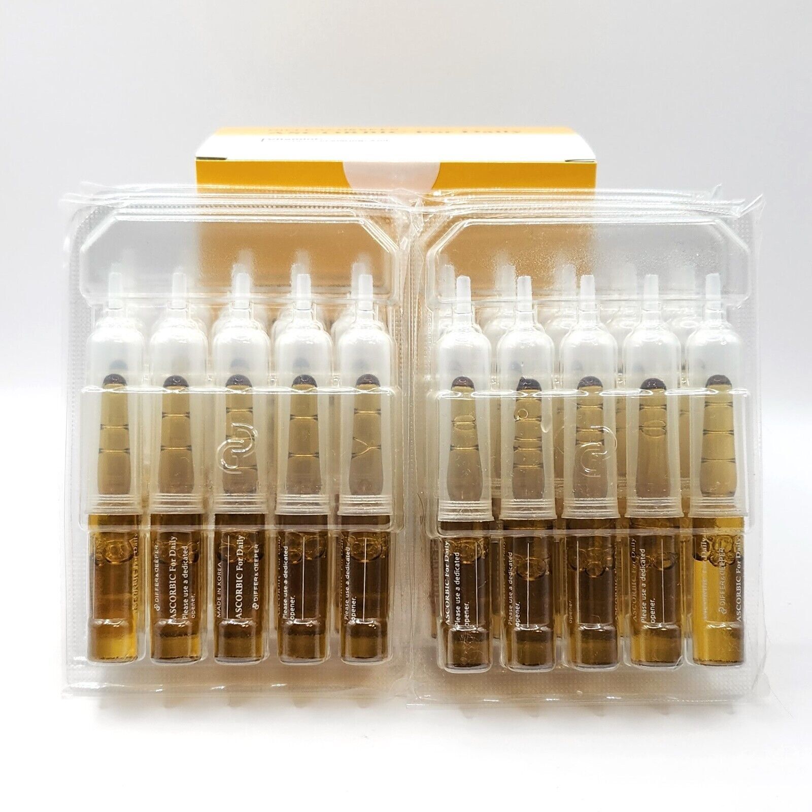 Huons Differ N Deeper Ascorbic For Daily Vitamin C Ampoule 2ml x 30 Pcs K-Beauty | eBay