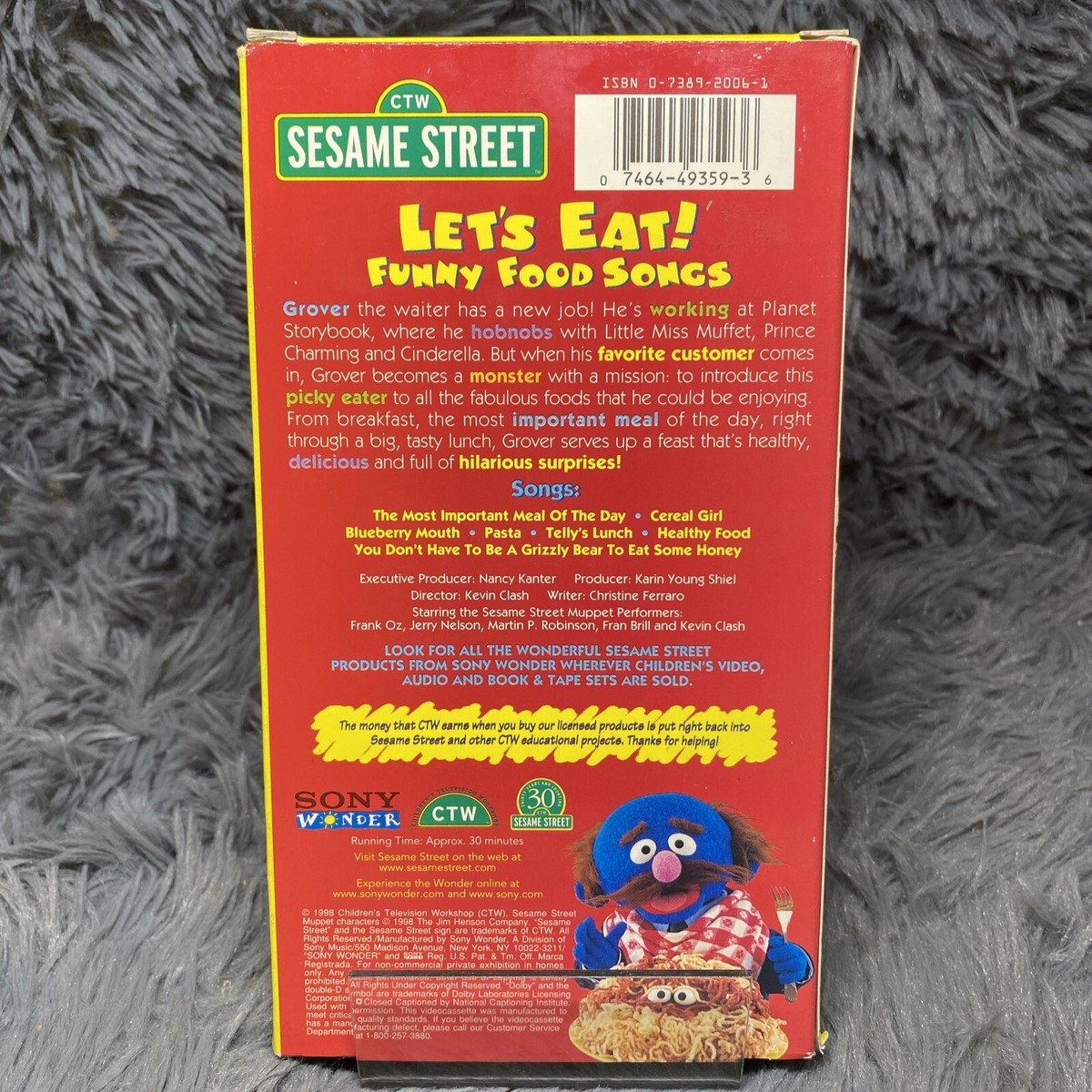 Sesame Street Let Eat Vhs