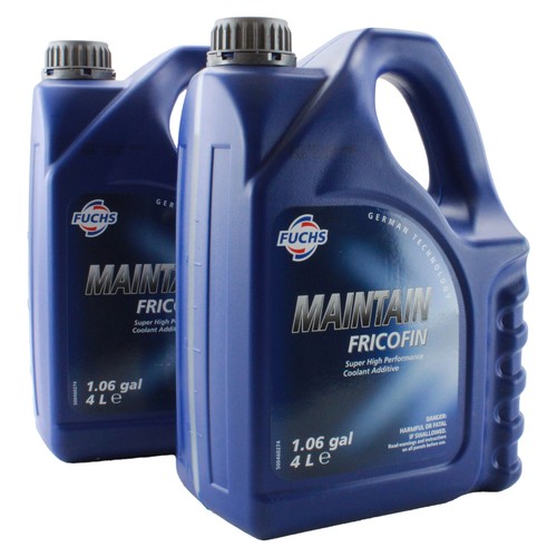 Fuchs 8 Liter MAINTAIN FRICOFIN Engine Coolant / Antifreeze 2 x 4L ...