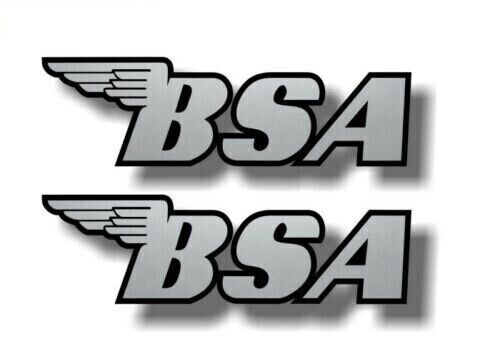 2 BSA Motorcycle Winged 7 Gas Fuel Tank Vinyl Decals Emblem Logo ...