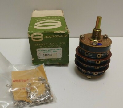 NEW OLD STOCK! ELECTRO SWITCH 10A 125V 3-POS ROTARY CAM SELECTOR SWITCH ...