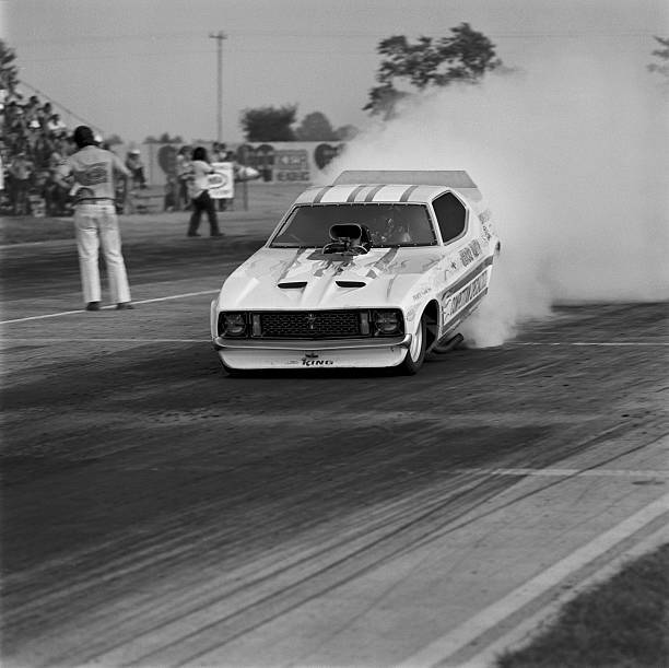 Motor Racing Ford Mustang funny car Jerry Ruth 1974 6x4 OLD PHOTO ...