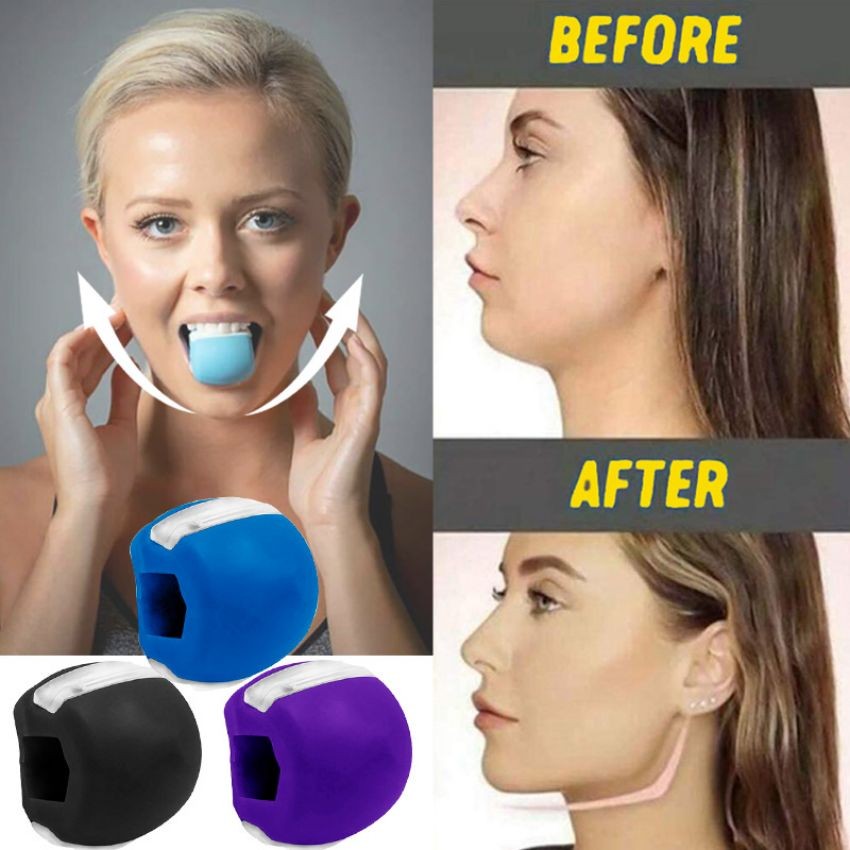 Face Toner Toning Muscle Jawzrsize Anti-Wrinkle Jawline Jaw Exerciser ...