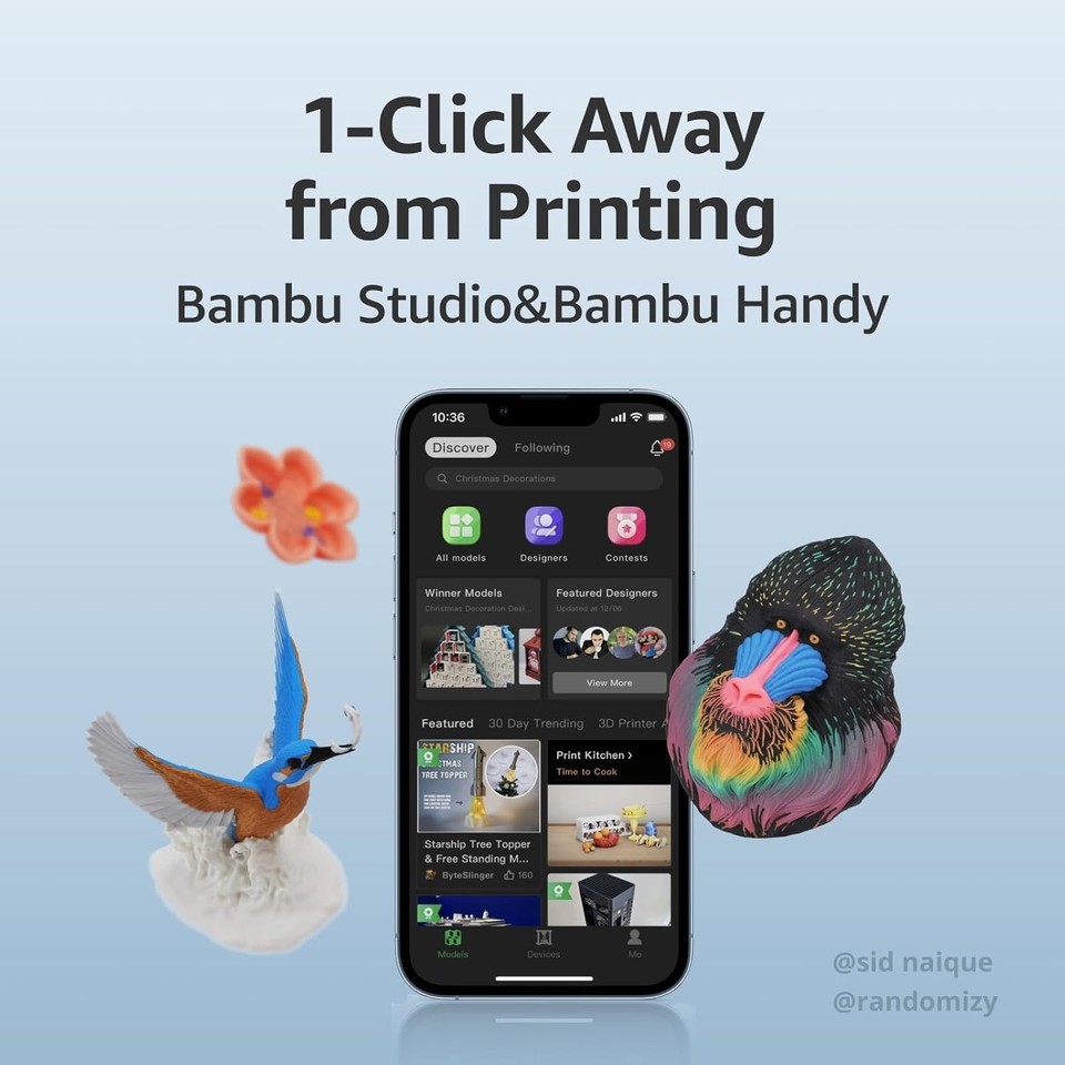 Bambu Lab A1 3D Printer: Fast, Precise & User-Friendly - 256mm Build ...