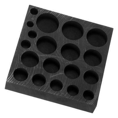 Graphite Mold: 19-Hole Metal Melting Crucible - Graphite Mold For ball ...
