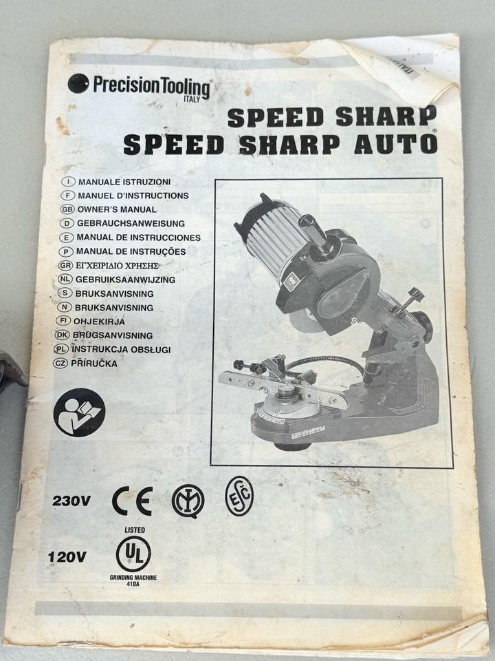 Precision Tooling Italy Speed Sharp Chainsaw Grinder Professional ...