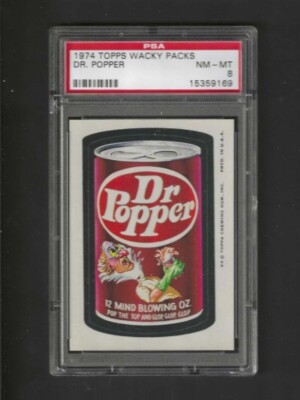 WACKY PACKAGES 1974 SERIES 8 DR POPPER PSA 8 NMMT | eBay