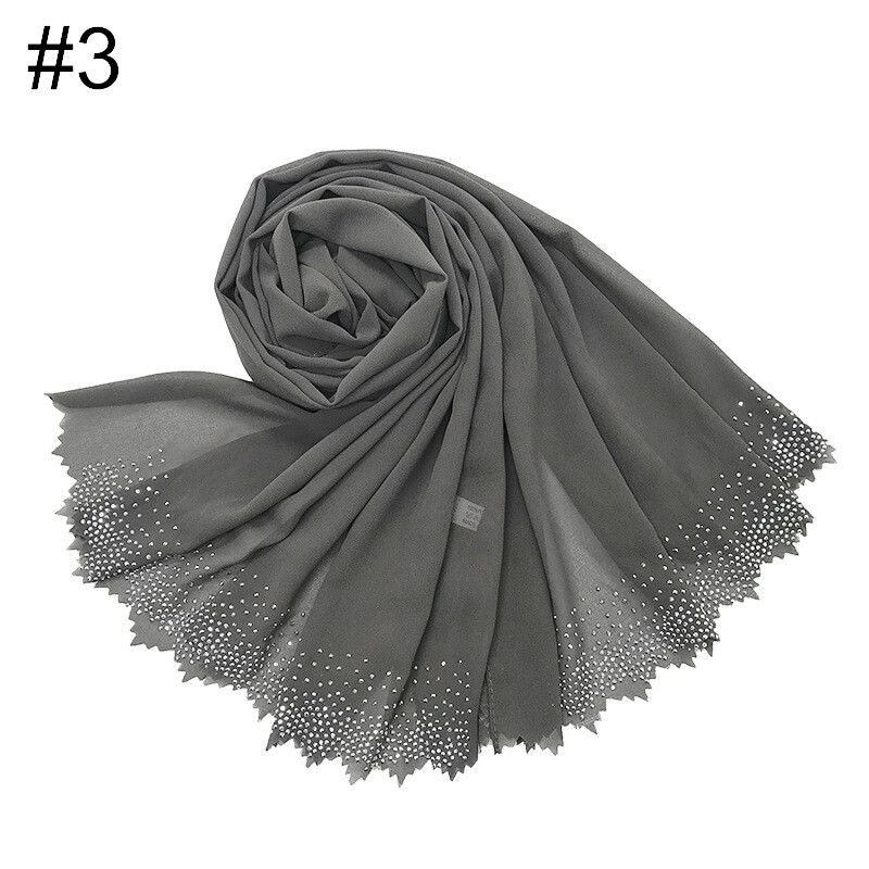 Women's Chiffon Scarf Muslim Hijabs Shawls Head Wrap Scarves ...