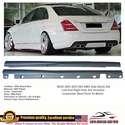Rocker Panels S63 Side Skirts Body Effects S550 2008 2010 2011 2012 ...