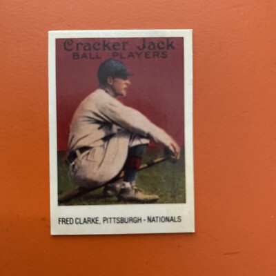 Fred Clarke 1915 Cracker Jack Card #70 Reprint 13 / 24 Pittsburgh ...