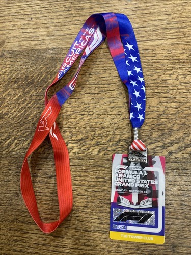 Formula 1 Aramco US Grand Prix 2021 “T18 Tower Club” Badge Pass ...