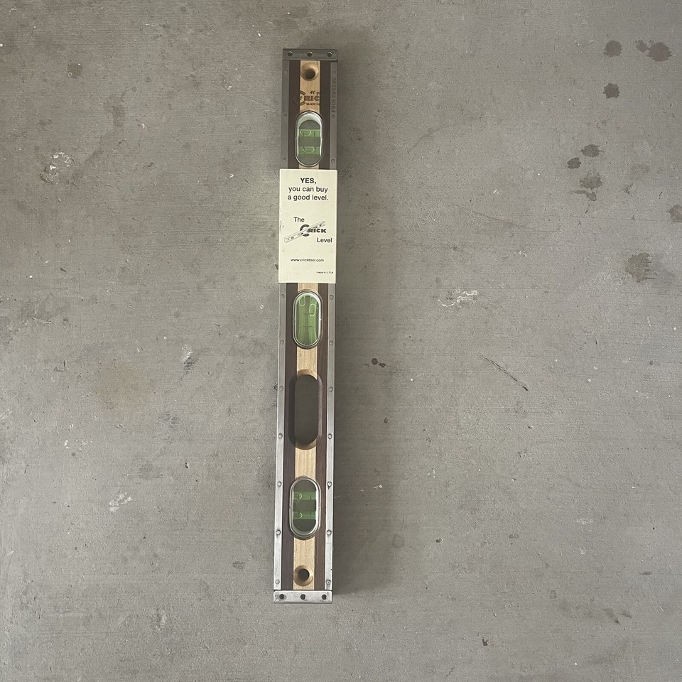 Crick Tool 24” Inches Crick Wood Level With Green Vial — New | eBay