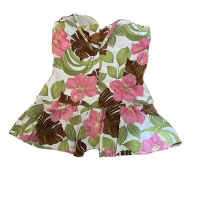 Beach bay women swim suite color multi size 24w bra front strap neck | eBay