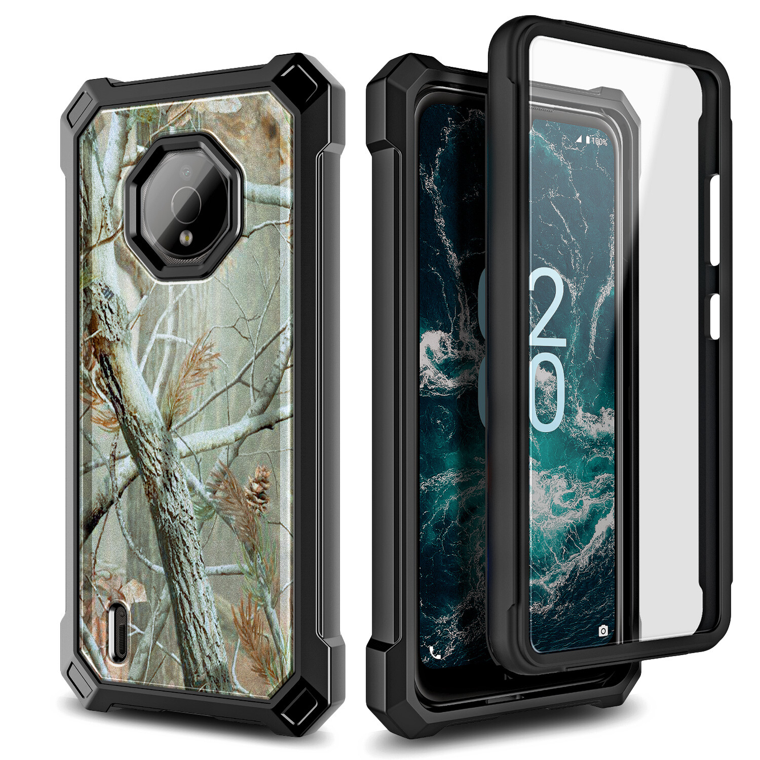 For Nokia C200 Phone Case Full Body Shockproof Phone Cover with ...