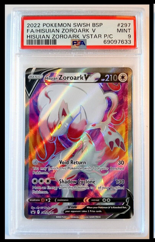 Pokemon Black Star Promo Hisuian Zoroark V #297 PSA 9 | eBay