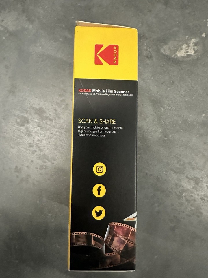Kodak Mobile Film Scanner - Scan & Share Color & B&W 35mm Negatives ...