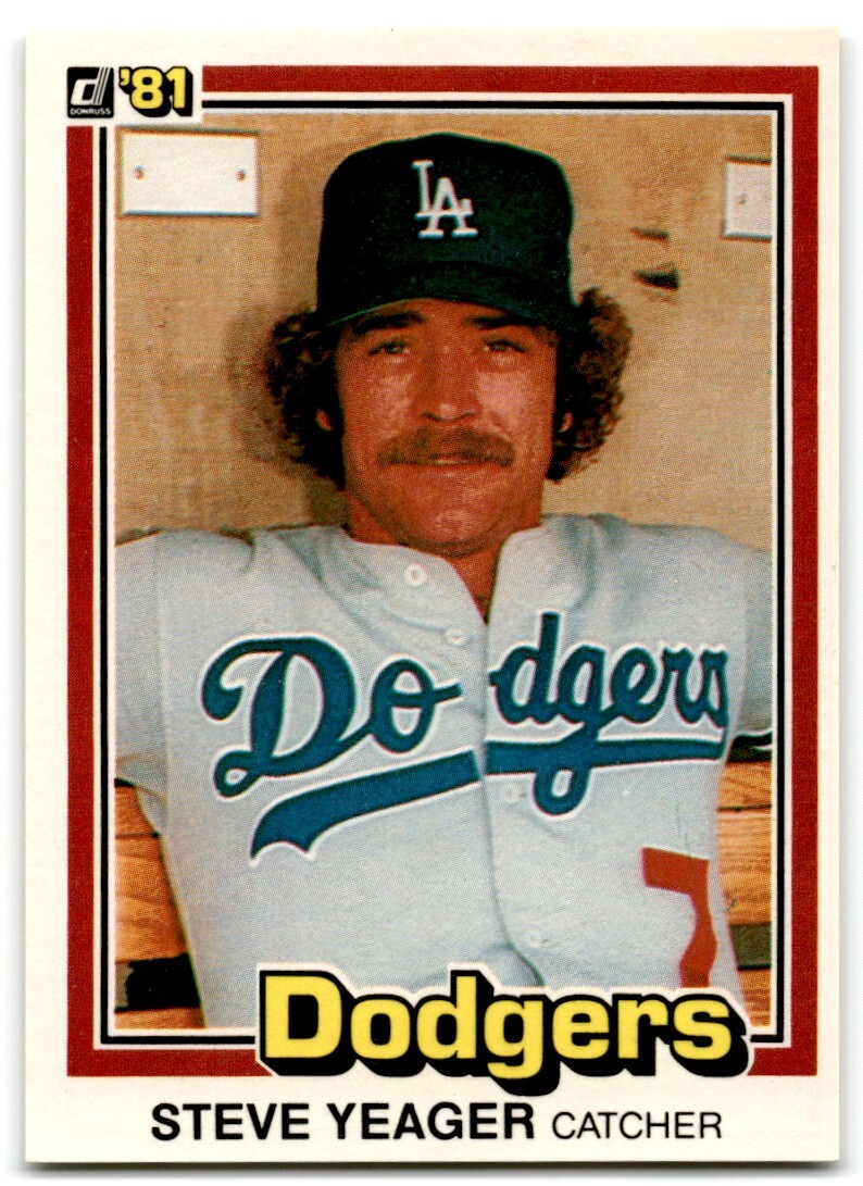 1981 Donruss Steve Yeager Los Angeles Dodgers #297 | eBay