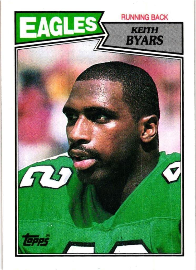 KEITH BYARS 1987 Topps Football #297 $1 Items MUST Buy 2 to Qualify ...