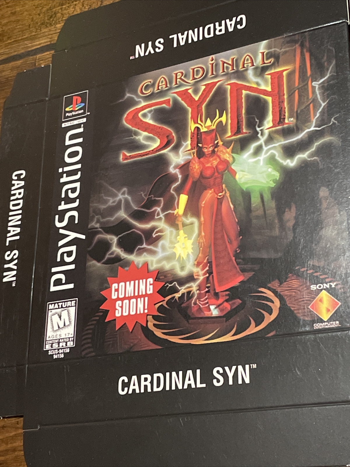 Vtg 1997 Cardinal Syn Store Display Box Employee Promo PlayStation PS1 ...