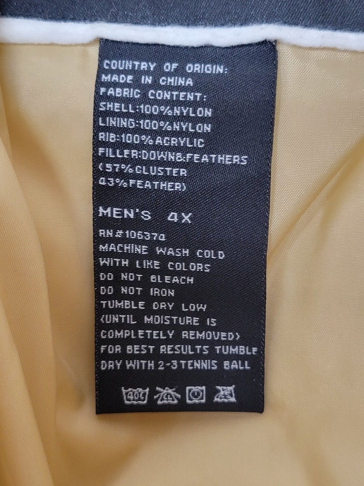 State Property Jacket Men 4x Mustard Quilted Puffer 90's Rap Hip Hop | eBay