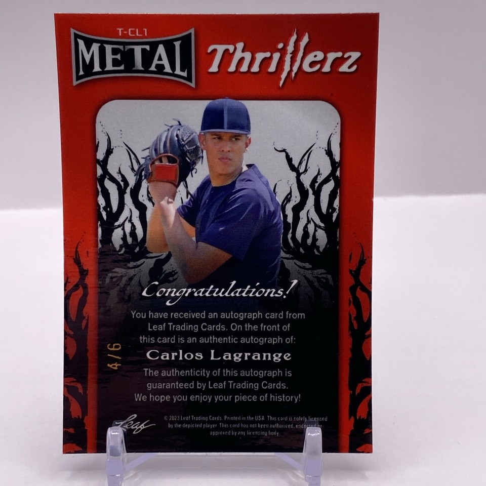 2023 Leaf Metal Carlos Lagrange Thrillerz Auto 4/6 | eBay