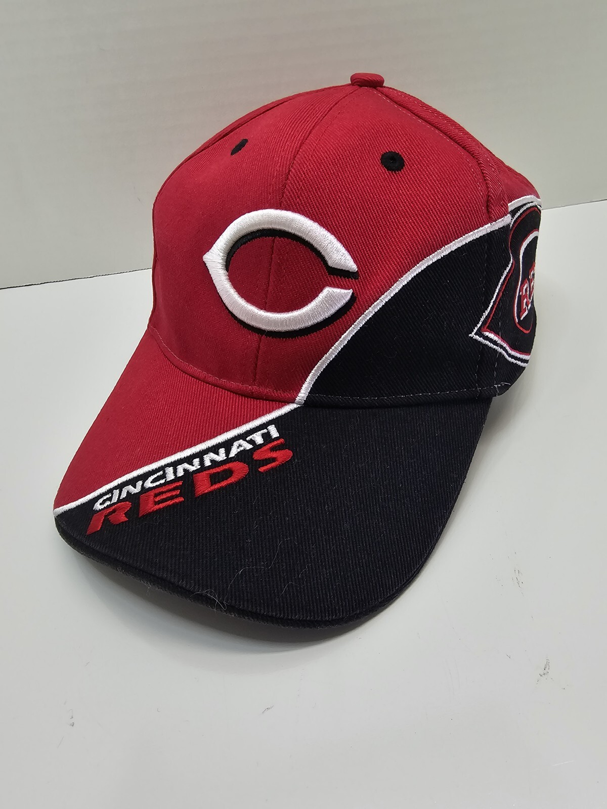 Cincinnati Reds MLB 47brand Logo Red & Black Adjustable Baseball Cap ...