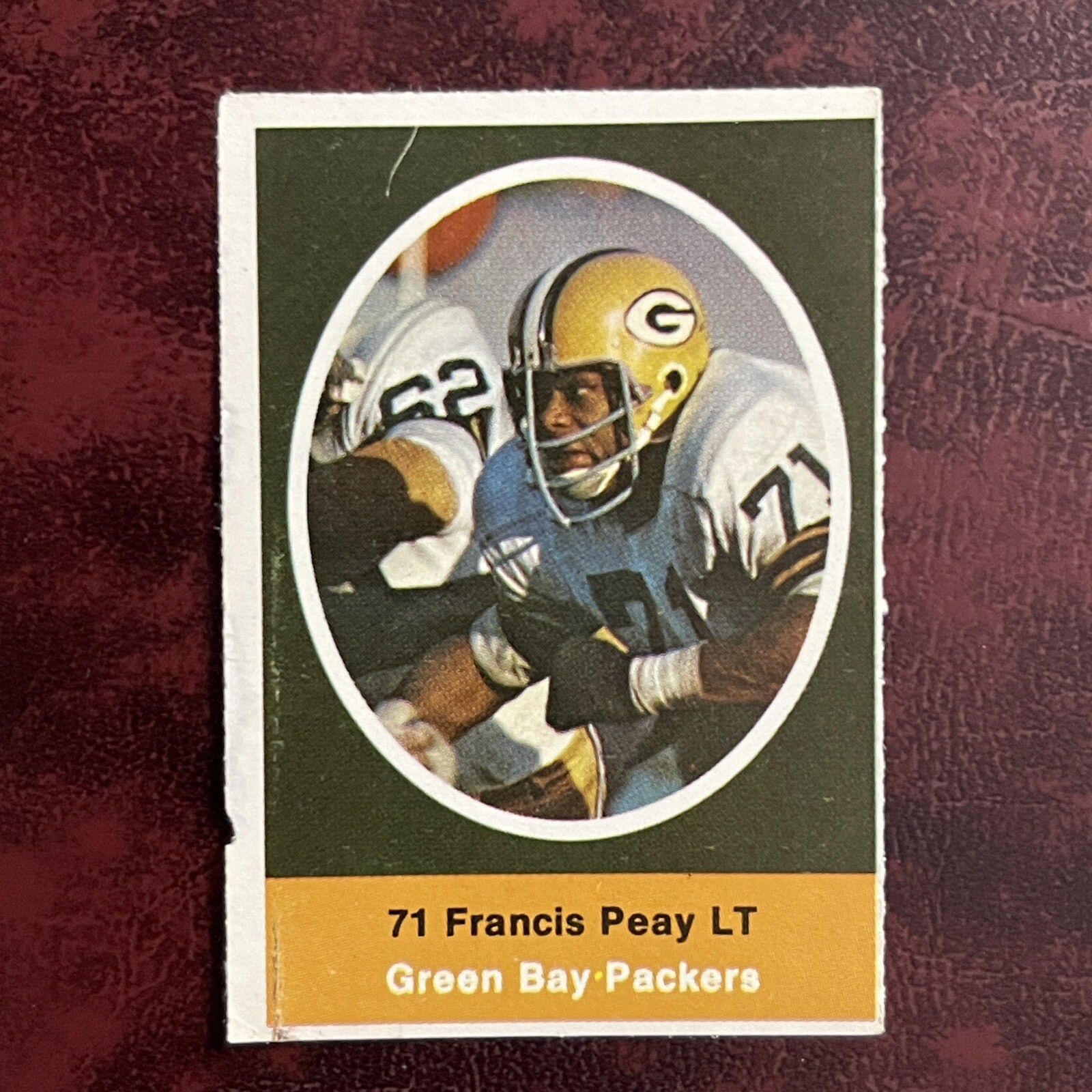 1972 Sunoco NFL Action Set FRANCIS PEAY Stamp GREEN BAY PACKERS | eBay