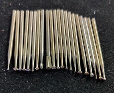 Jewelry Making Bur Set 20 Piece Assortment Jewelers Setting Burs Swiss ...