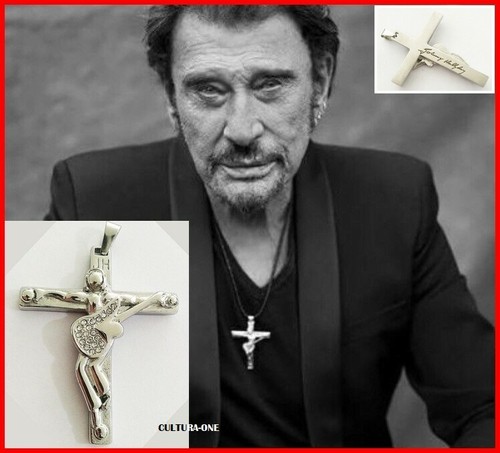 PENDENTIF CROIX JOHNNY HALLYDAY Repro de l'ORIGINAL! GUITARE ...