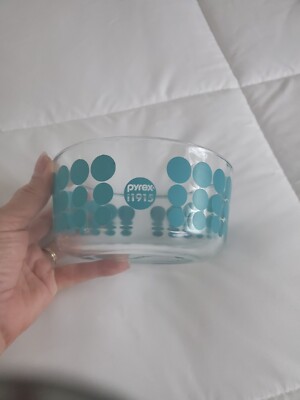VTG Pyrex - Since 1915 - Blue Dot 4 cups Storage/Mixing Bowl | eBay