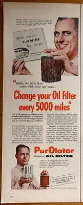 Vintage 1940s PurOlator Oil Filter Ad | eBay