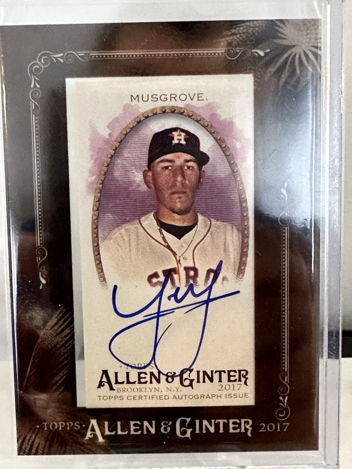 Joe Musgrove 2017 Topps Allen & Ginter Mini Framed Rookie Auto #MA-JM ...