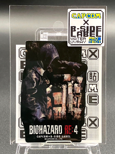 CAPCOM x B-Side Label Sticker BIOHAZARD RE:4 Arms Dealer Water & UV ...