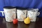 Tupperware Pawsome Pets One Touch Canister 18/12/8 cup Set of 3 Cozy ...