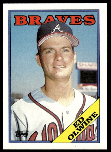 1988 Topps Baseball Card Ed Olwine Atlanta Braves #353 | eBay