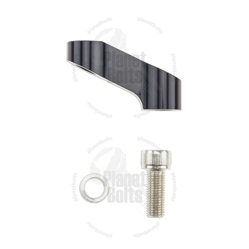 Black 1x Mirror Riser Universal 10mm Mount Standard Extender Right Hand ...