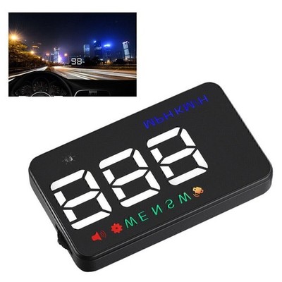 1x 3,5" Universal Auto Over Speed Warning Tacho HUD GPS Head Up Display ...