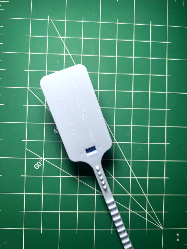 “The Ten” / "The Fifty" Off-White x Nike Zip Tie Tag Replacement | eBay