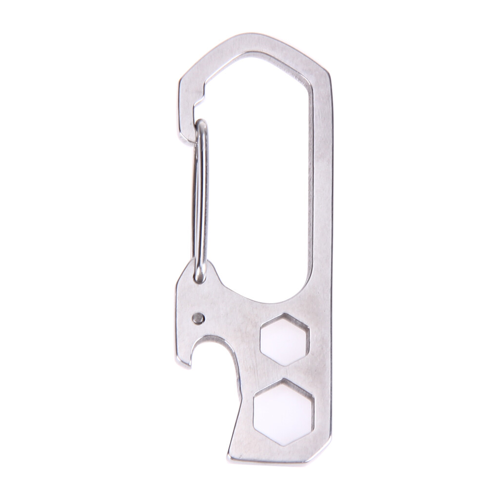 Mountaineering Buckle Tool Pry Key Chain Screwdriver Stainless Steel ...