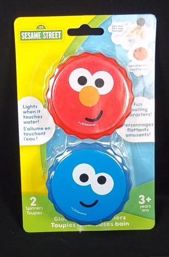 Sesame Street Glowing Light Up Bath Spinners 2 pack NEW 47968692229| eBay