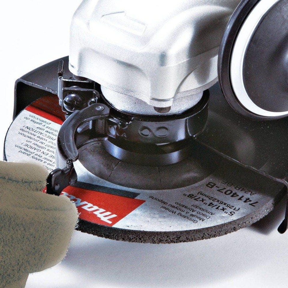 Makita High-Power Angle Grinder Corded 12-Amp Variable Speed, Lock On ...