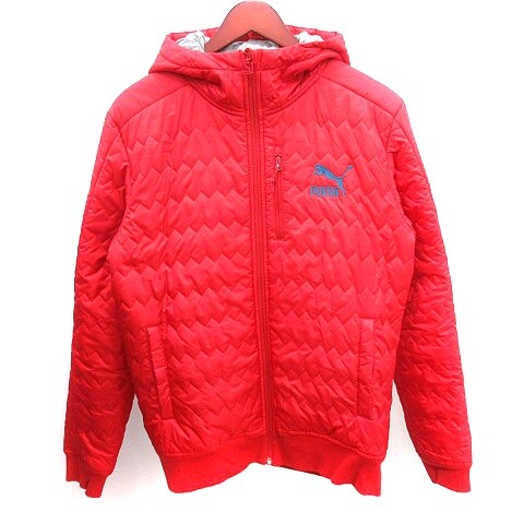 Puma Padding Jacket Jumper Blouson Hood Quilted Embroidery Fully Lining ...